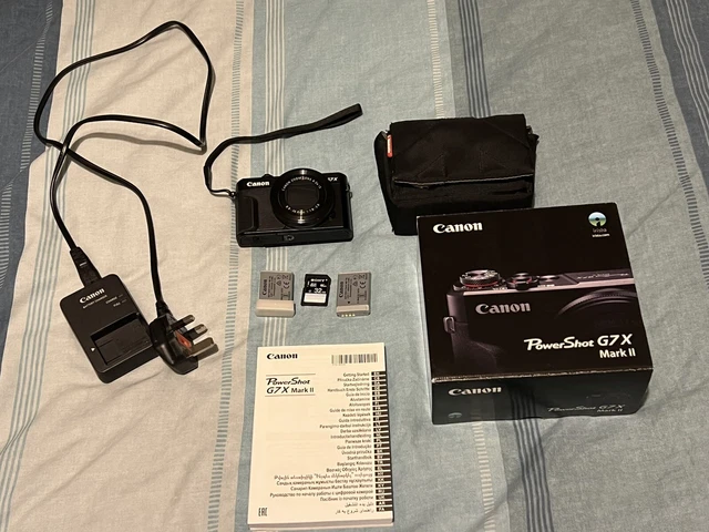 CANON G7X MARK ii, 32GB Memory Card, 2x Batteries, Charger, Case And ...