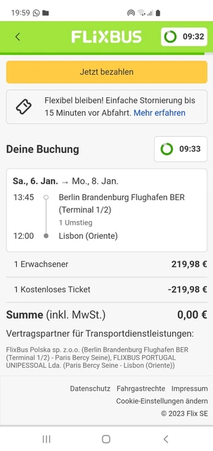 FLIXBUS TICKET FREIFAHRT FlixDeal Europa -100% kostenlose Fahrt Bus ...