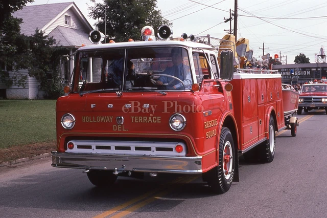 FIRE APPARATUS SLIDE- Holloway Terrace DE Fire Company Ford C Rescue ...