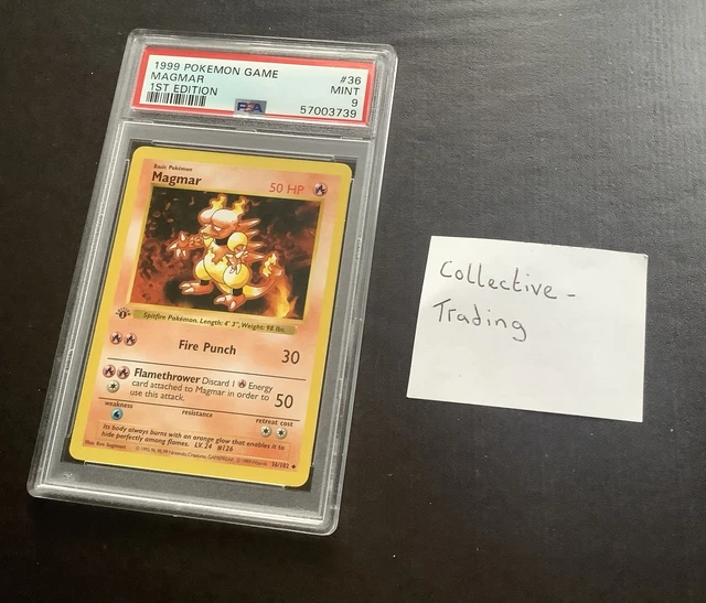 MAGMAR SHADOWLESS POKÉMON Trading Card Base Set English 1999 Pokemon WOTC TCG UK EUR 9,94 ...