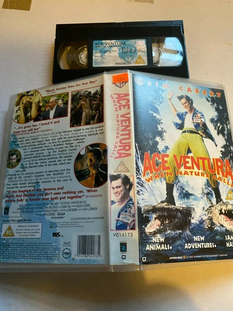 ACE VENTURA WHEN Nature Calls - Jim Carrey - Big Box - PAL VHS Video ...