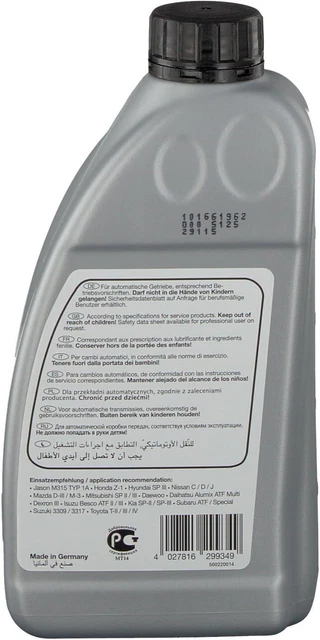 FEBI BILSTEIN 29934 Automatic Transmission Fluid (ATF), pack of one (Package... £15.48 - PicClick UK