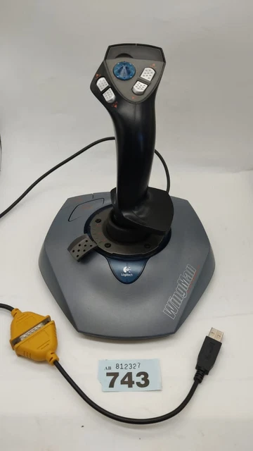 LOGITECH WINGMAN EXTREME Digital 3D PC Flight Stick USB or Retro 15 Pin ...