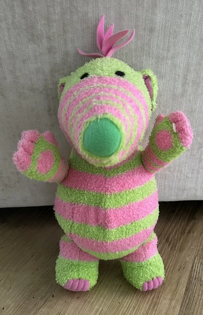 FISHER PRICE FIMBLES Baby Pom Green Pink Soft Plush Toy 6-8” Mattel ...