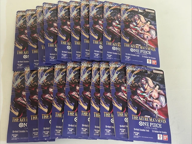 20X ONE PIECE TCG: The Azure Sea's Seven Sleeved Booster OP-14 New ...