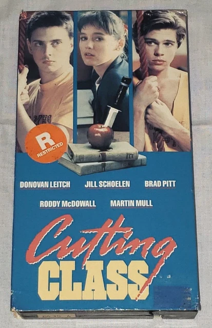 CUTTING CLASS VHS 1989 Republic Pictures BRAD PITT DONOVAN LEITCH JILL ...