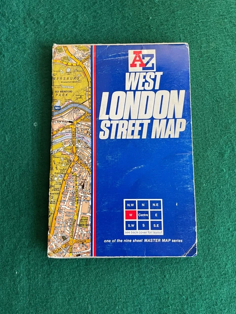 MASTER MAP OF Greater London: West Section by Geographers' A-Z Map ...
