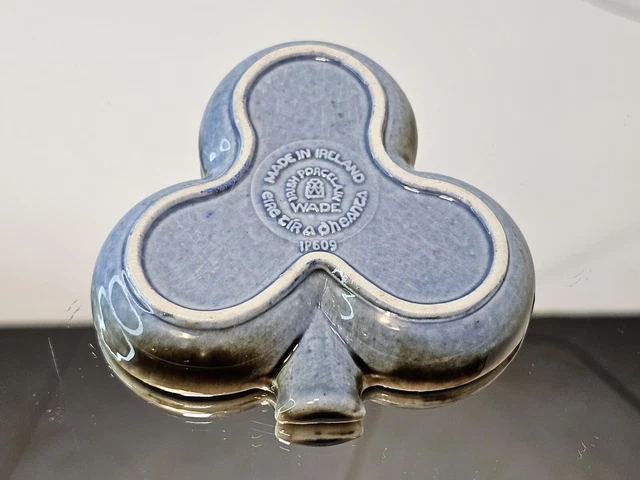WADE IRISH PORCELAIN Coarmagh Made In Ireland 3 Leaf Clover Shamrock ...