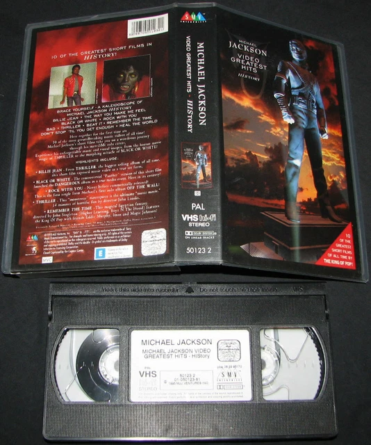 MICHAEL JACKSON VHS HISTORY Greatest Hits Video Tape Clips 1995 EUR 4 ...