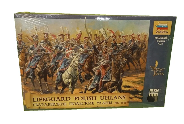 POLISH UHLANS LIFEGUARD Napoleonic 1809-15 Soldier Figures Zvezda 1/72 ...