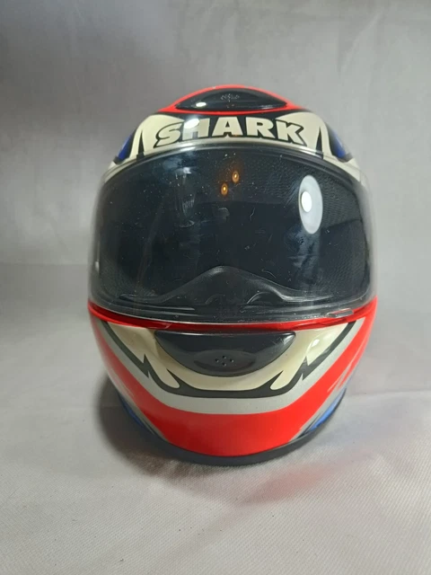 RARE XL SHARK Carl Foggy Fogarty Replica Motorcycle Motorbike Helmet ...