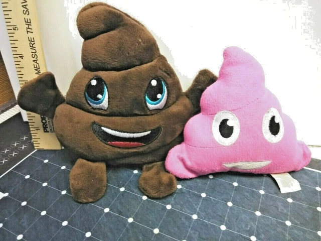EMOJI SMILEY POOP Poo Plush Stuffed TURD Lot of 2 - Pink TURD 4 ...