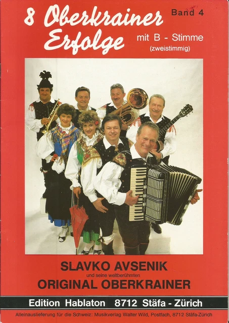8 SUCCÈS OBERKRAINER groupe 4 Slavko Avsenik Accordéon & Bb ensemble d ...