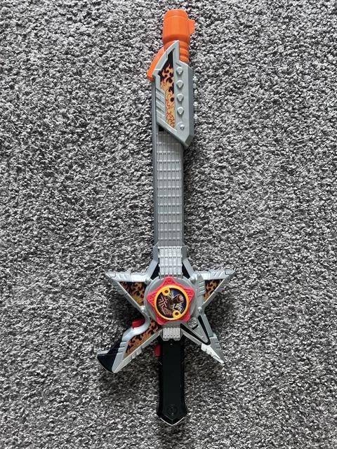 POWER RANGERS NINJA Steel Star DX Sword Blaster Guitar Toy With Sound ...