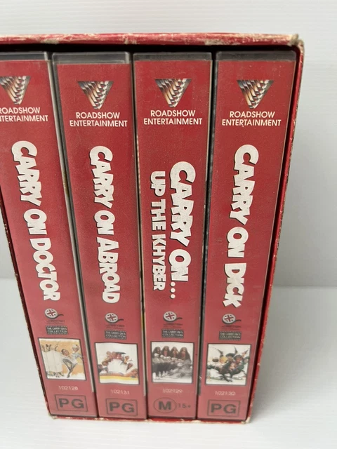 CARRY ON...FIRST VHS VIDEO BOX SET. CARRY ON DOCTOR, British Comedy £11 ...