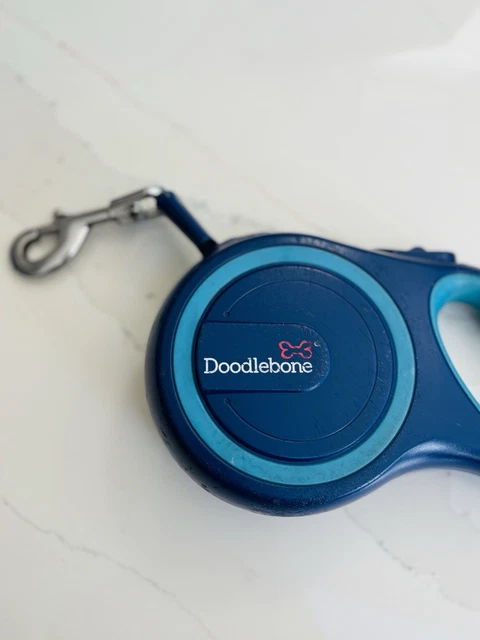DOODLEBONE RETRACTABLE DOG Lead 8m, Aqua/Sapphire For Dogs Up To 50kg £ ...