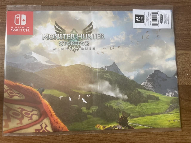 MONSTER HUNTER STORIES 2 Wings Of Ruin Switch Pre Order Poster (no Game ...