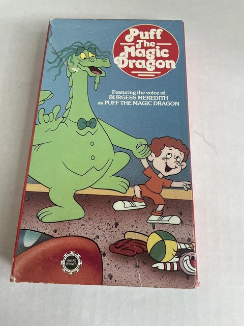 VINTAGE PUFF THE Magic Dragon VHS Animated Children's Movie Adventure ...