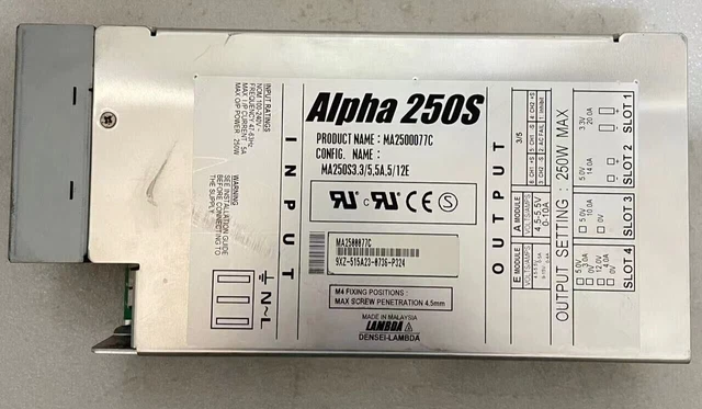 TESTED 1PC ALPHA 250s MA2500077C 90 day warranty By express ！ £554.23 ...