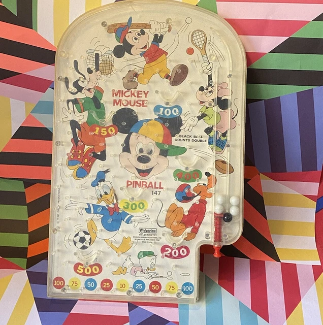 VINTAGE MICKEY MOUSE Bagatelle Pinball Disney Game Rare Disney Disney ...