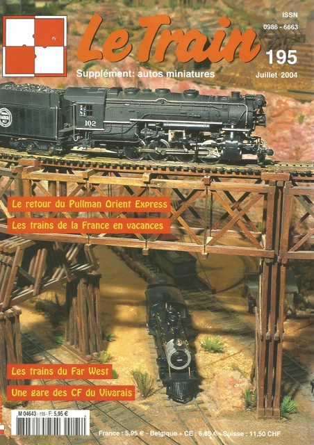 LE TRAIN N°195 Pullman Orient Express / Trains Du Far West / Gare Cf Du ...