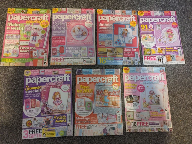 CARD MAKING PAPERCRAFT Paper Craft Essentials Magazine Bundle X7 £4.50 - PicClick UK