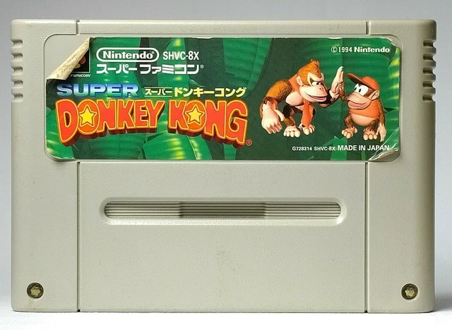 DONKEY KONG SUPER Famicom Cartridge Japanese Nintendo SFC SNES Japan F/S EUR 13,77 - PicClick IT