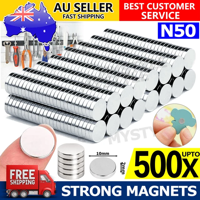RARE EARTH STRONG Magnets Round Disc Cylinder Neodymium Magnet N50 ...