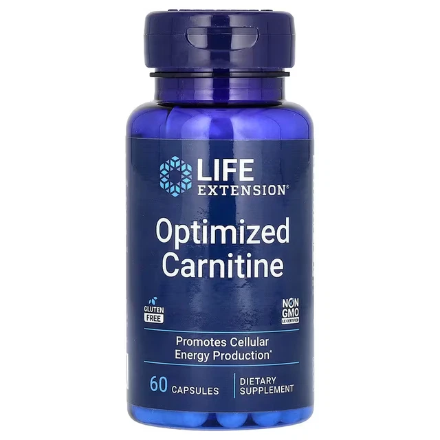 LIFE EXTENSION, OPTIMIZED Carnitine, 60 Capsules, Expiry:2026 £21.89 ...