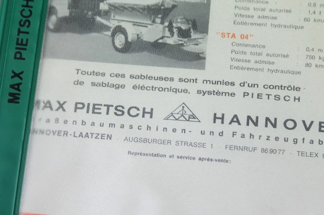 ALTER DRUCK MAX Pietsch Baumaschinen A4 Mappe Prospekt Sammlung vintage EUR 44,44 - PicClick DE