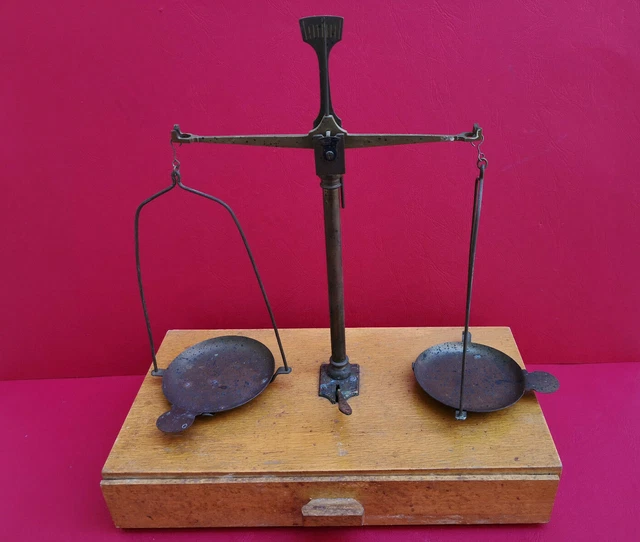 COFFRET ANCIEN TRÉBUCHET balance de précision materiel professionnel ...