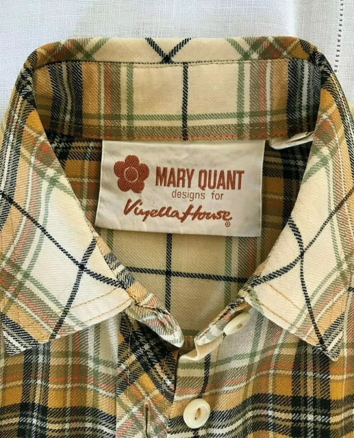 VINTAGE MARY QUANT Designs for Viyella House 60's 70's London 8 Wool ...