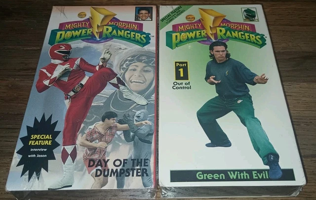 MIGHTY MORPHIN POWER Rangers Day of Dumpster VHS 1994 Green With Evil ...