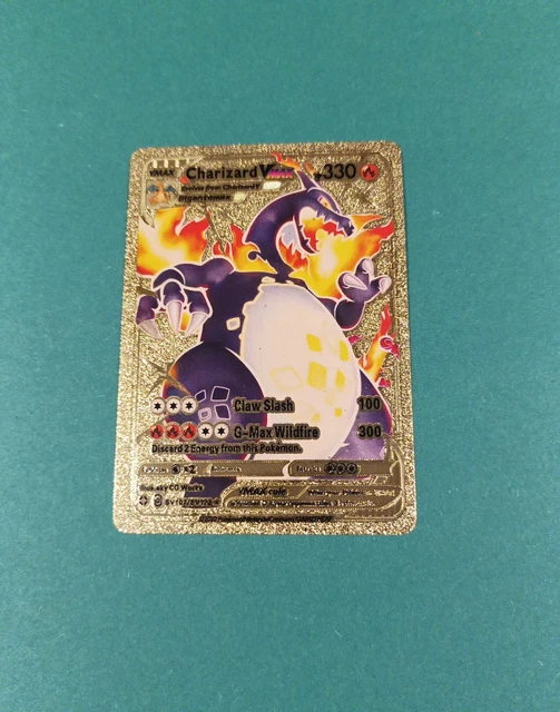 pokemon-cards-shiny-charizard-vmax-gold-metallic-english-sv107-1-54-picclick-uk
