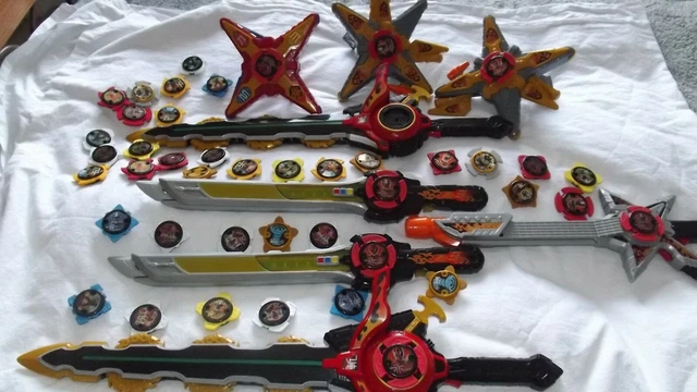 POWER RANGERS NINJA Steel Weapons Morphers Sword Stars Play Toys ...