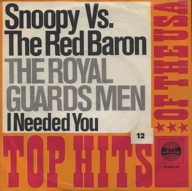 THE ROYAL GUARDSMEN: Snoopy Vs. The Red Baron (´67 / rare orig. German ...