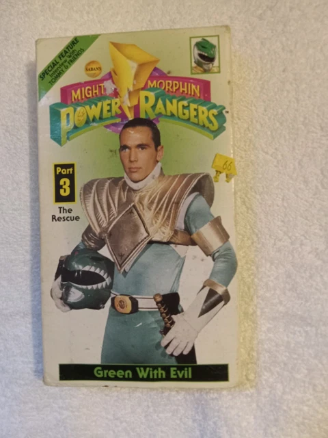 MIGHTY MORPHIN POWER Rangers VHS Video Series Part 3 "Green With Evil ...