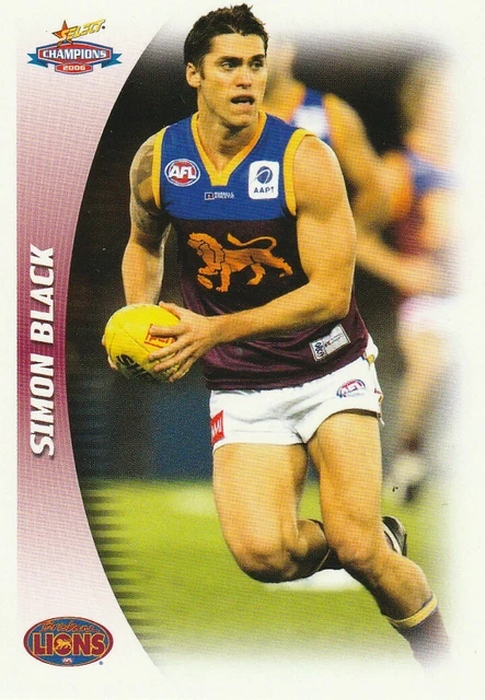 AFL 2006 SELECT Brisbane Lions - Simon Black Card No.14 $2.18 - PicClick AU