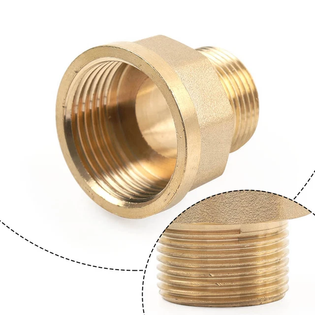 BRASS G 1 Female To G 3/4 Male Pipe Reducer Threaded Adapter Fitting po ...