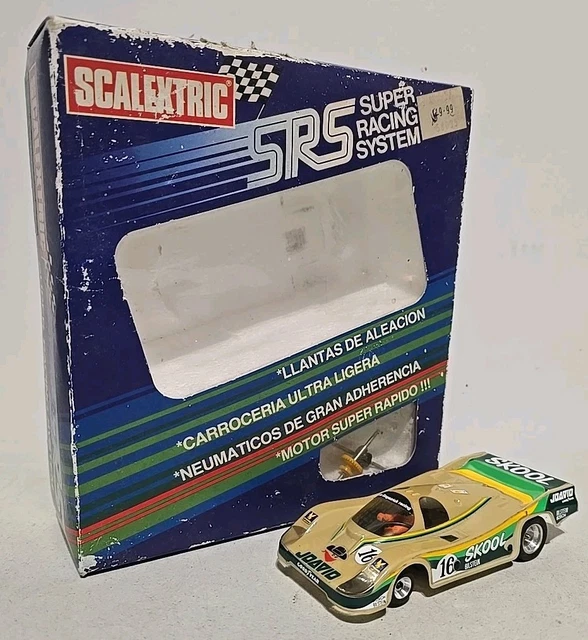 SCALEXTRIC SRS (SPAIN) C.018 PORSCHE 956 Skool Sports Slot Car 1/32 ...