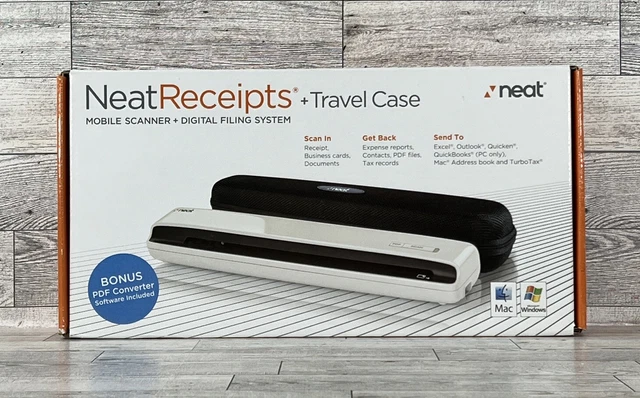 NEAT NEATRECEIPTS NM-1000 Mobile Scanner Digital Filing System Travel ...