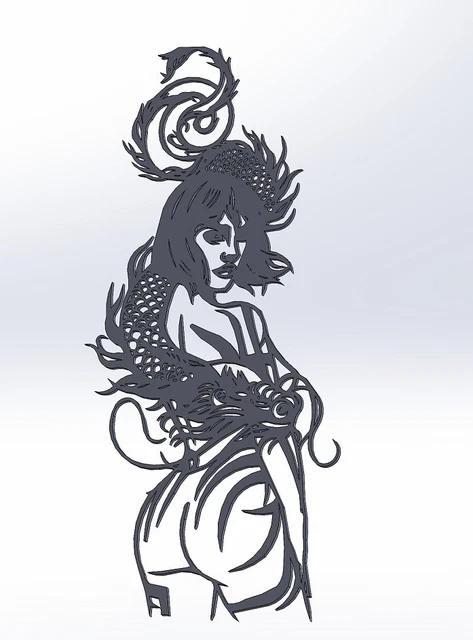 4 DXF FILE cnc g-code Dragon Sym Laser Cut Router Vinil plasma Dragon Girl 4031 £11.96 - PicClick UK