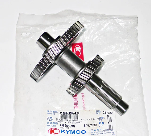 NEUF OEM KYMCO Arbre de transmission avec engrenages MXU 300 4T EURO II ...