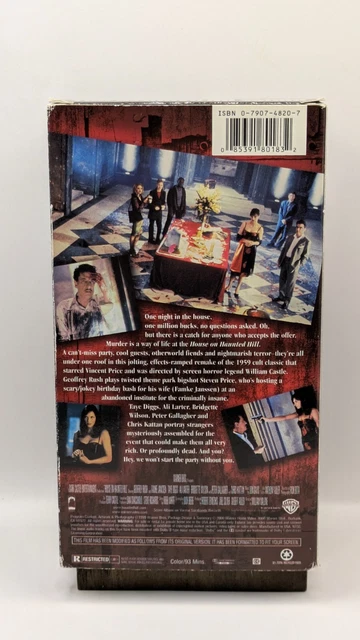 HOUSE ON HAUNTED Hill (VHS, 2000) used, in very good condition HORROR £ ...