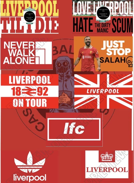 LIVERPOOL FOOTBALL CLUB Stickers (message For All Designs) £4.00 ...