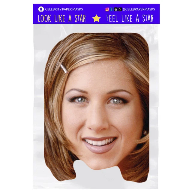 JENNIFER ANISTON MASK Rachel Green Celebrity Face Masks Actress Friends ...