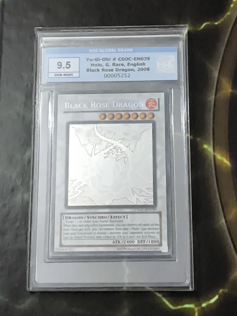 YU-GI-OH! BLACK ROSE Dragon CSOC-EN039 Ghost Rare EGS 9.5 EUR 629,03 ...