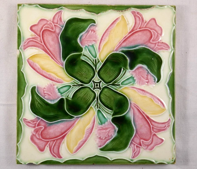 JUGENDSTIL - FLIESE / Kachel, Art Nouveau, Tile EUR 35,00 - PicClick DE