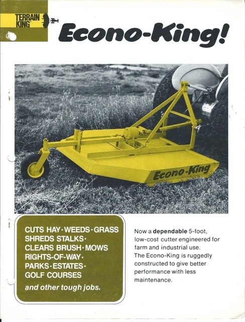 EQUIPMENT BROCHURE - Terrain King - Econo-King - 5 Foot Cutter Mower ...