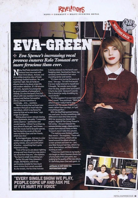 EVA SPENCE - ROLO TOMASSI orIginal press clipping 20x28cm £2.69 ...